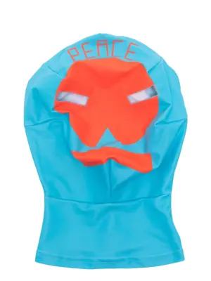 WALTER VAN BEIRENDONCK Logo-print Face Mask - Blue