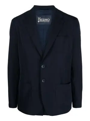 Herno Notched-lapel Single-breasted Blazer - Blue