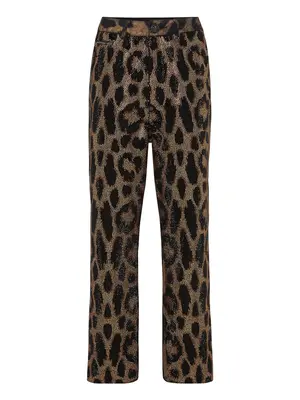 PHILIPP PLEIN Philipp Plein Crystal-Embellished Leopard Jeans