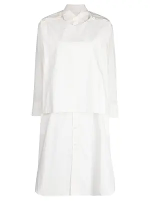 TOOGOOD The Typesetter Shirt Dress - White