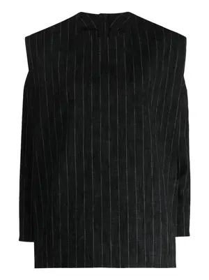 TOOGOOD The Parchmenter Striped Top - Black
