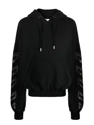 Off-White Diag Stripe-embellished Hoodie - Black