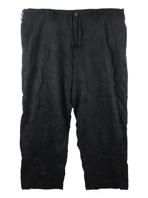 Yohji Yamamoto Wool-blend Shorts - Black