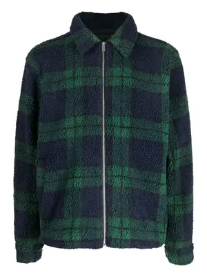 HOLZWEILER Checkered Recycled Polyester Shirt Jacket - Green