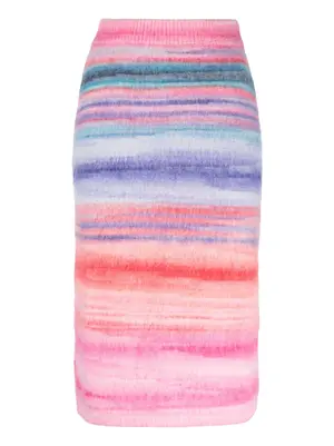 Missoni Slub Brushed Knitted Skirt - Pink