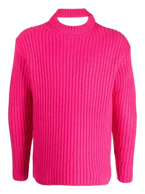 BOTTER Cut-out Merino Wool Jumper - Pink
