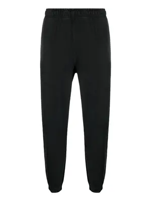 PAURA Logo-embellished Cotton Track Pants - Black
