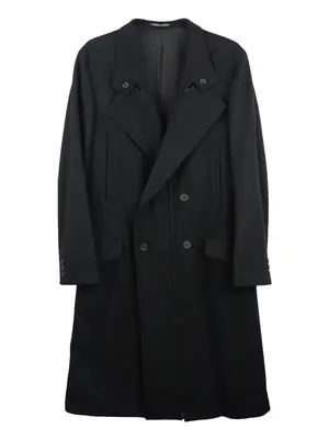 YOHJI YAMAMOTO Double-Breasted Wool Coat