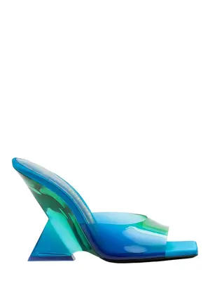 Attico Cheope 105mm Gradient-effect Mules - Blue