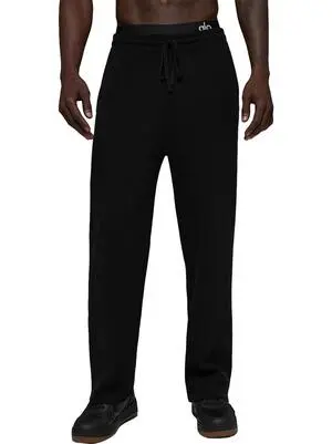 Alo Yoga Scholar Straight Leg Sweatpant - Black