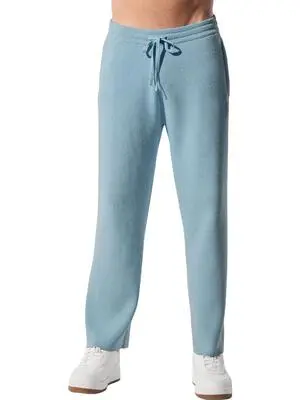 Alo Yoga Scholar Straight Leg Sweatpant Celestial Blue Heather
