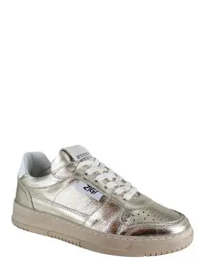 ZIGI Metallic Sneakers Gold Leather
