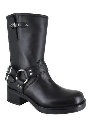 ZIGI ZIGI Marce Moto Bootie Black Leather