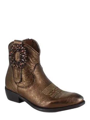 ZIGI ZIGI Helisent Western Boots Bronze Leather
