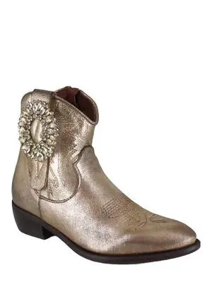 ZIGI Helisent Western Boots - Gold Leather