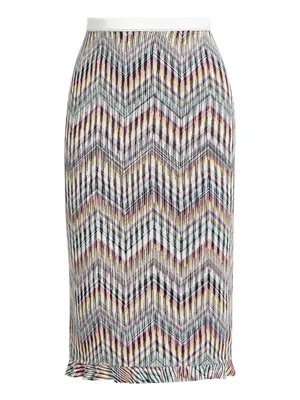 Missoni Crochet-knit Cotton-blend Skirt - White
