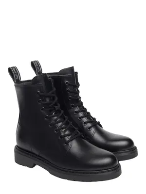 NEROGIARDINI Clean Combat Boot - Black