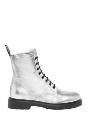 NEROGIARDINI Clean Combat Boot - Silver