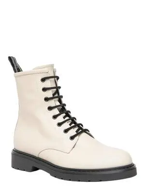 NEROGIARDINI Clean Combat Boot - White