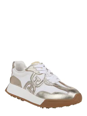 Sam Edelman Sam Edelman Langley Sneakers Off White/ Molten Gold