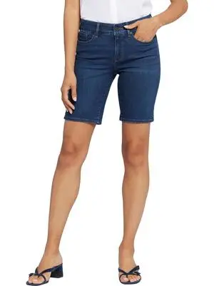 NYDJ Ella Side Slit Denim Shorts - Palace