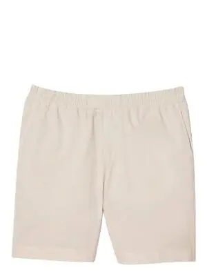 Lacoste Relaxed Twill Drawstring Shorts - K8e Eco Beige
