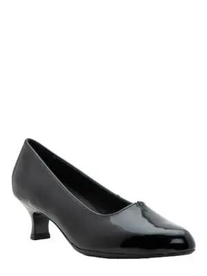 ARA Ara Kit Kitten Heel Pump Patent Black
