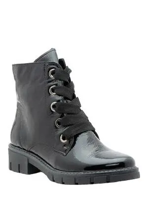ARA Debbie Lace-up Bootie - Black Leather