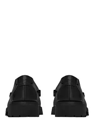 Saint Laurent Le Loafer Chunky Penny Slippers - Black