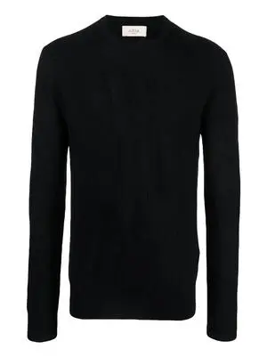 Altea Crew-neck Virgin Wool Jumper - Black