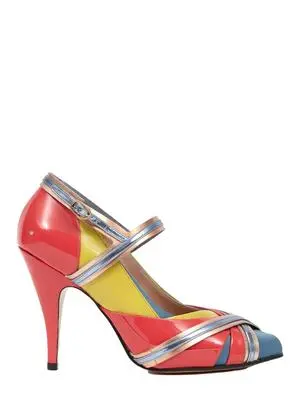 MAISON MARGIELA Tabi Panelled Pumps - Red