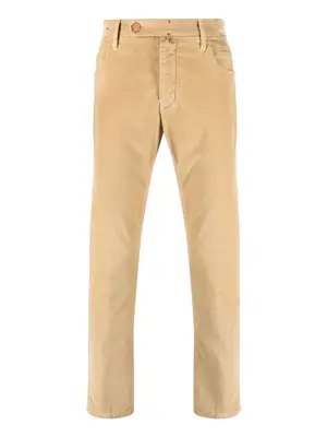 Incotex Corduroy Slim-cut Trousers - Brown