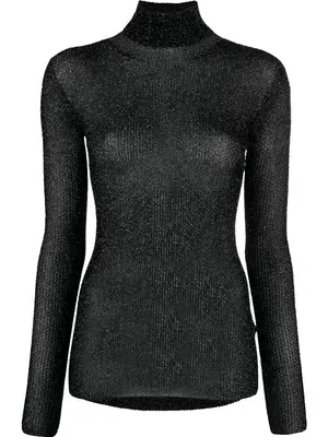 Isabel Marant Izzi Lurex Jumper - Black