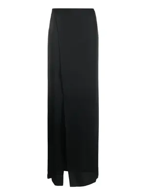 MAISON CLOSE Wrap-design Skirt - Black