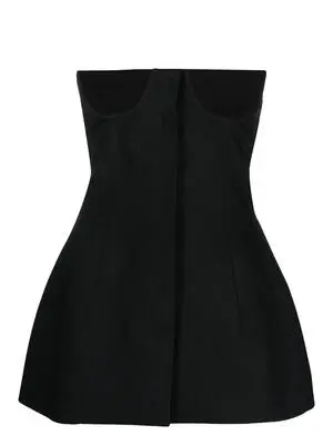 ALESSANDRO VIGILANTE Strapless Corset Top - Black