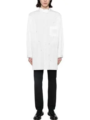 Yohji Yamamoto Panelled Reversible Shirt - White