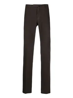 Incotex Mid-rise Straight-leg Chinos - Brown
