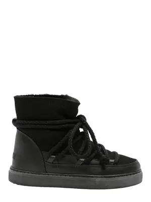 Inuikii Shearling-lined Ankle Boots - Black