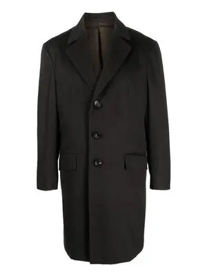 Kiton Notched-lapels Midi Coat - Grey