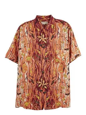 Vintage Paradise Sportswear Hawaiian Shirt - Orange