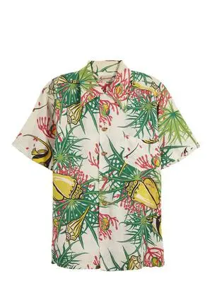 Vintage Shell & Fish Hawaiian Shirt - Multi
