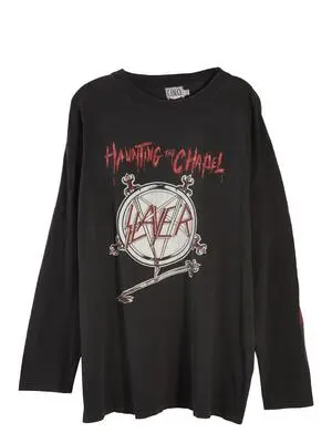 Vintage Slayer 'haunting The Chapel' T-shirt - Black