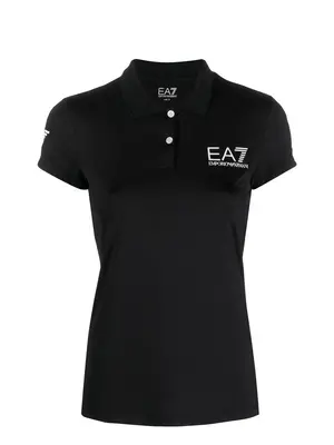 Emporio Armani Tennis Pro Polo Shirt - Black