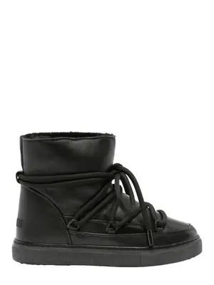 Inuikii Lace-up Ankle Boots - Black