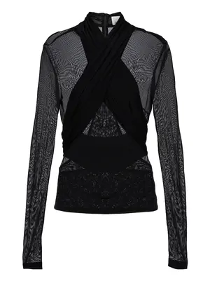 Isabel Marant Resly Mesh Top - Black