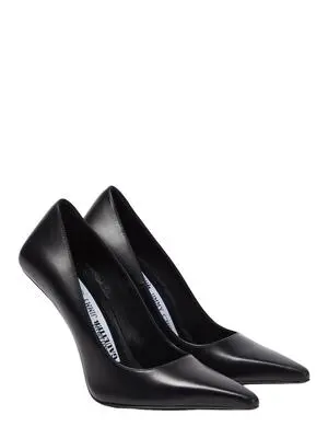 JIMMY CHOO X Jean Paul Gaultier Leather Wedge Pumps - Black