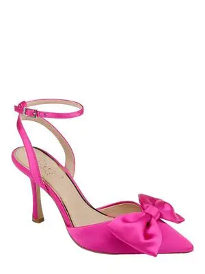 Badgley Mischka Jewel Badgley Mischka Yanna Pointed Toe Pump Pink Satin