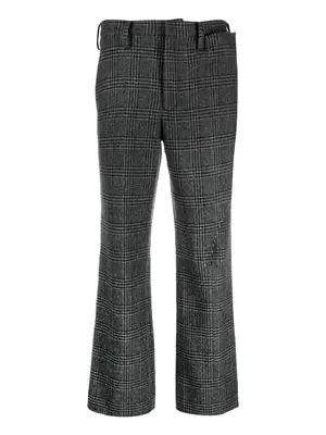 Yohji Yamamoto Houndstooth Trousers - Grey