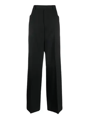 Rick Owens Pressed-crease Tailored Trousers - Black