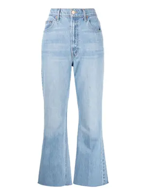 MOTHER Mid-rise Flared Jeans - Blue